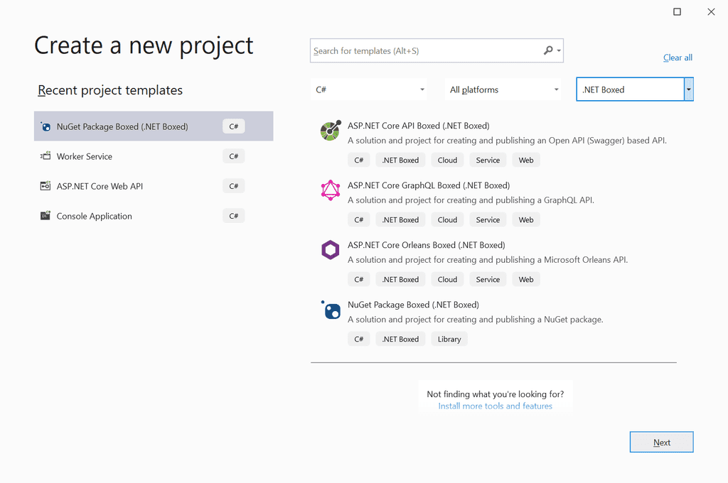 .NET Boxed Visual Studio Integration - Muhammad Rehan Saeed